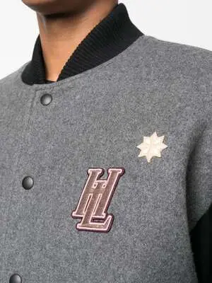 Helmut Lang Logo Varsity Bomber Jacket