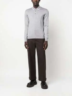Zegna Cashmere-silk Polo Top