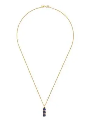 Tom Wood Mini Cushion Lapis Lazuli Pendant Necklace - Gold