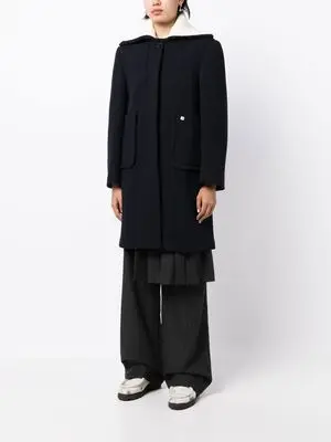 LOW CLASSIC Wide-collar Single-breasted Coat