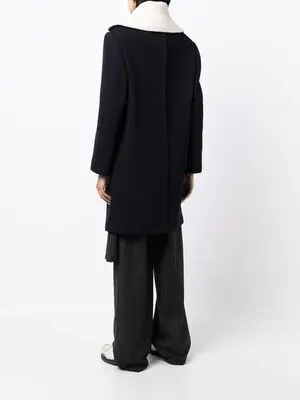 LOW CLASSIC Wide-collar Single-breasted Coat