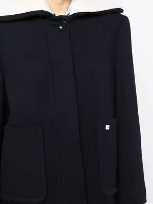 LOW CLASSIC Wide-collar Single-breasted Coat