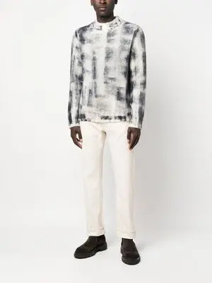 Malo Abstract-print Jumper