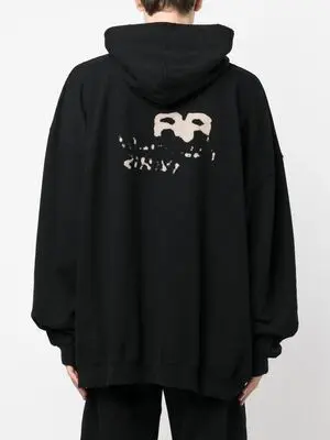 Balenciaga Graffiti Logo Cotton Hoodie