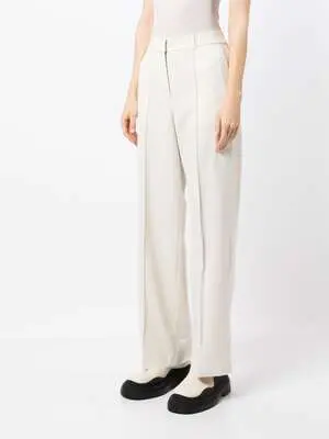 Goen.j Twill Straight-leg Trousers - White