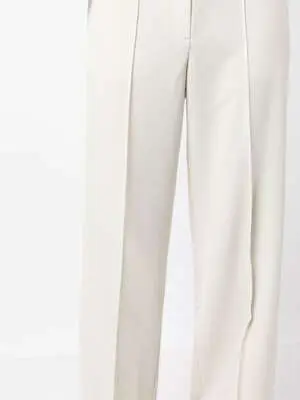 Goen.j Twill Straight-leg Trousers - White