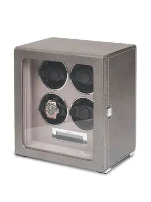 RAPPORT LONDON Quantum Quad Watch Winder - Silver