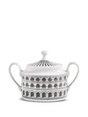 FORNASETTI Architettura Sugar Bowl - Grey