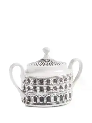 FORNASETTI Architettura Sugar Bowl - Grey