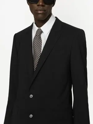 Dolce & Gabbana Geometric-print Neck Tie - Black