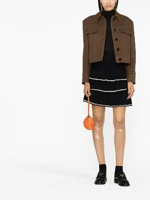 Sandro Camia Pleated Tiered Skirt