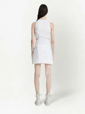 DION LEE Utility Wrap Denim Skirt