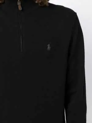 Polo Ralph Lauren Polo Pony Half-zip Jumper - Black