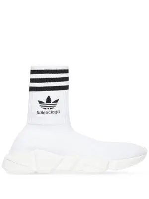 Balenciaga X Adidas Speed High-top Sneakers - White