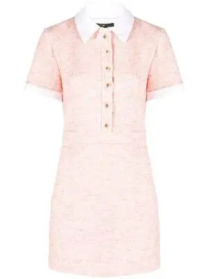 Maje Polo Minidress - Pink