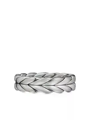 David Yurman Sterling Chevron Band Ring - Silver