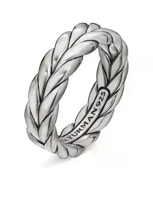 David Yurman Sterling Chevron Band Ring