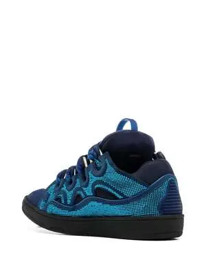 LANVIN Curb Rhinestone-embellished Sneakers - Blue
