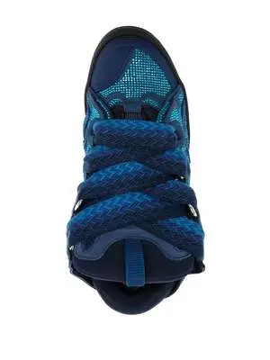 LANVIN Curb Rhinestone-embellished Sneakers - Blue