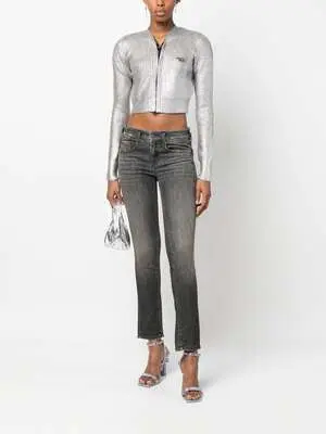 DIESEL® Cropped Wool Cardigan