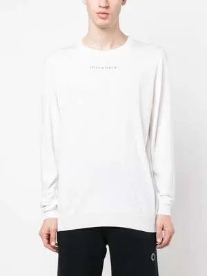 THROWBACK. Graphic-print Merino-blend Jumper