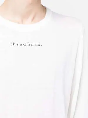 THROWBACK. Graphic-print Merino-blend Jumper