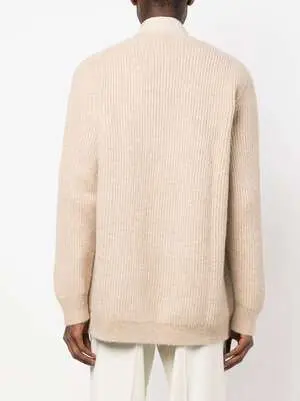 MAISON MARGIELA V-neck Alpaca-blend Cardigan - Neutrals
