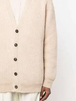 MAISON MARGIELA V-neck Alpaca-blend Cardigan - Neutrals