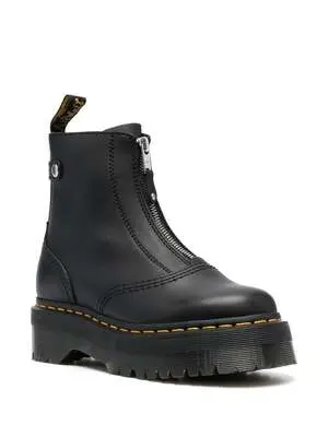 Dr. Martens Jetta Zip-up Platform Boots - Black