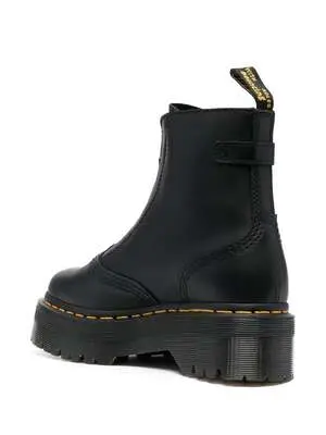 Dr. Martens Jetta Zip-up Platform Boots - Black