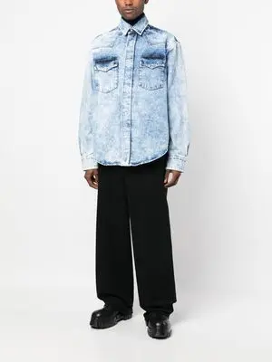 VTMNTS Acid-wash Denim Shirt