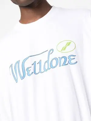 We11Done Logo Print Cotton Sweatshirt
