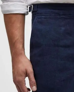 Orlebar Brown Griffon Linen Trousers - Navy