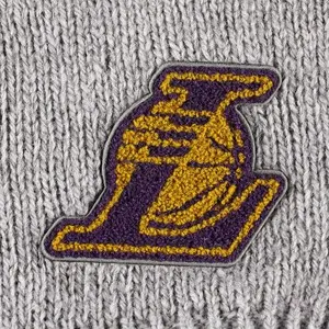 LUSSO Los Angeles Lakers Scarletts Lantern Sleeve Tri-blend V-neck Pullover Sweater
