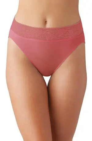 Wacoal Comfort Touch High Leg Briefs Baroque Rose