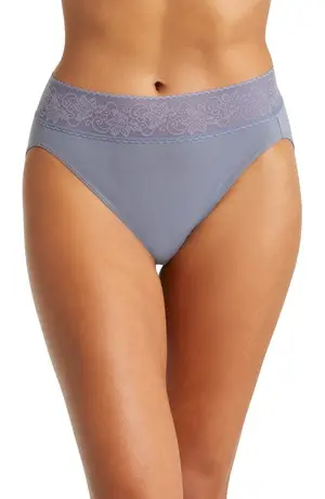 Wacoal Comfort Touch High Leg Briefs Folkstone Gray