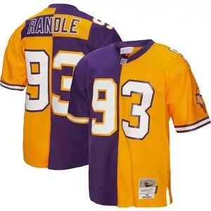 Mitchell & Ness John Randle /gold Minnesota Vikings 1998 Split Legacy Replica Jersey - Purple