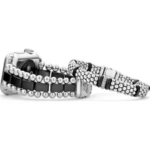 Lagos Smart Caviar Apple Watch Watchband & Bracelet Set - Silver