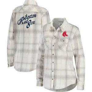 WEAR BY ERIN ANDREWS Flannel Button-up Shirt