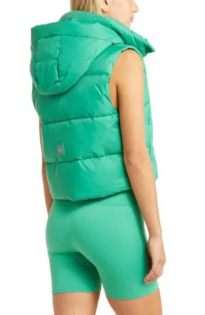 Alo Yoga Gold Rush Hooded Puffer Vest