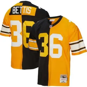 Mitchell & Ness Jerome Bettis /gold Pittsburgh Steelers 1996 Split Legacy Replica Jersey - Black