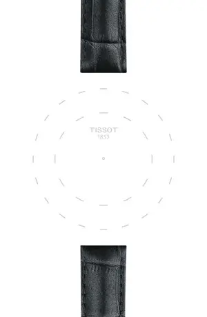TISSOT 16mm Leather Watch Strap - Grey
