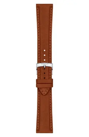 TISSOT 21mm Leather Watch Strap - Brown
