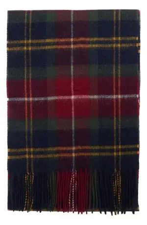 Barbour Wool & Cashmere Scarf - Winterberry Tartan