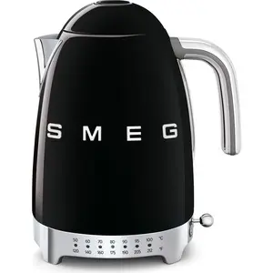 SMEG 50s Retro Style Variable Temperature Electric Kettle - Black