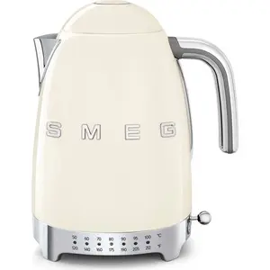 SMEG 50s Retro Style Variable Temperature Electric Kettle - Cream