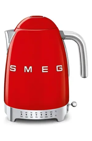 SMEG '50s Retro Style Variable Temperature Electric Kettle One-color