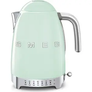 SMEG 50s Retro Style Variable Temperature Electric Kettle - Pastel Green