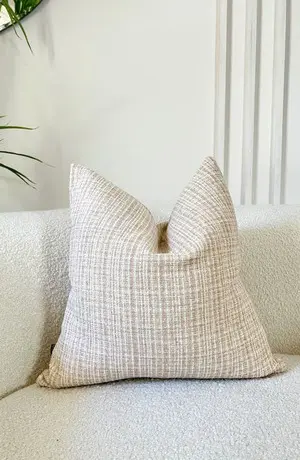 MODISH DECOR PILLOWS Tweed Pillow Cover - White Tones