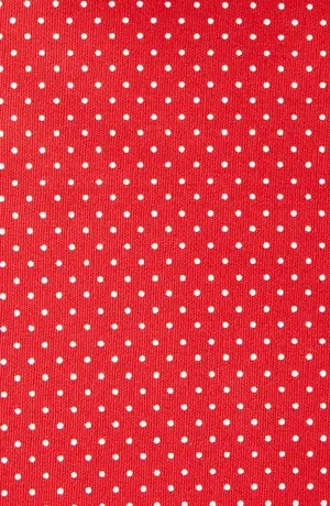 CLIFTON WILSON Dot Cotton Pocket Square - Red